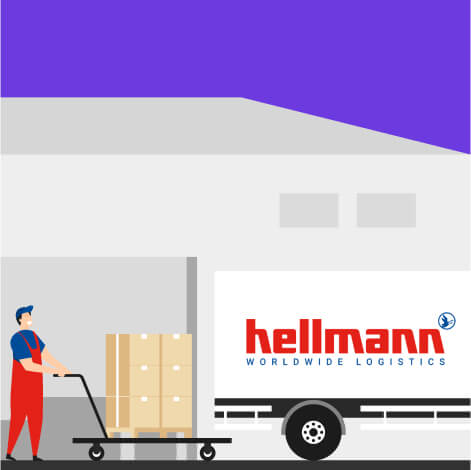 Przesyłki paletowe Hellmann | Wysyłka palet kurierem Hellmann